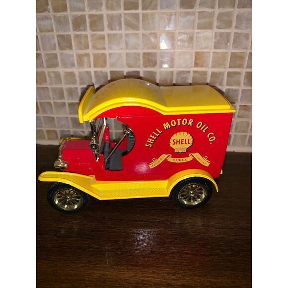 Toys | Gearbox 1912 Ford Shell Motor Oil 125 Scale Tanker Truck Bank ...
